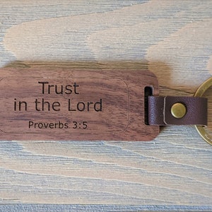 Wood Key Rings Faith Messages - Etsy