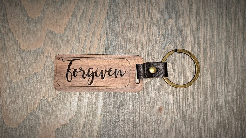 Wood Key Rings Faith Messages - Etsy