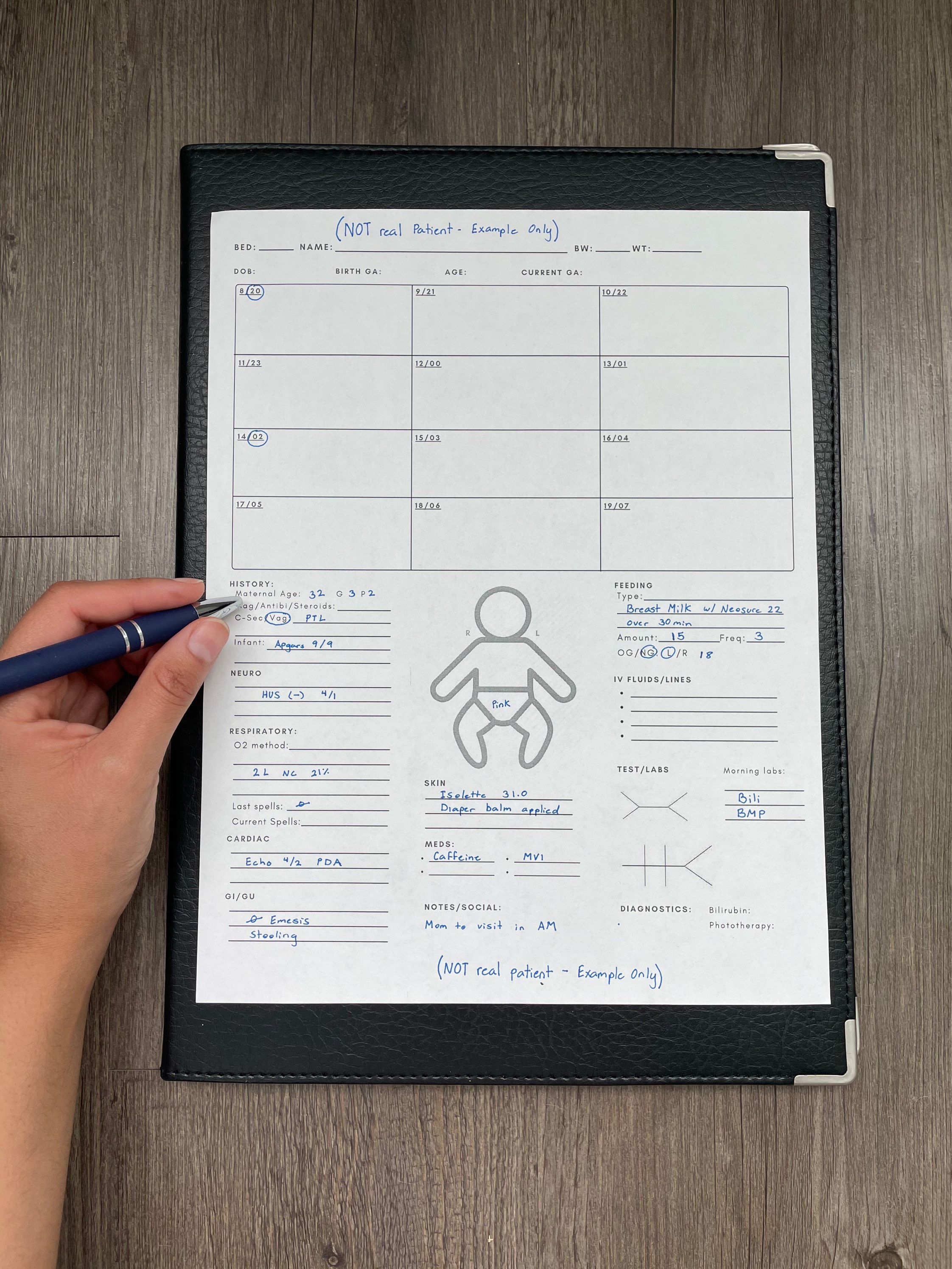 NICU Nurse Brain Report Sheet - Etsy Sweden