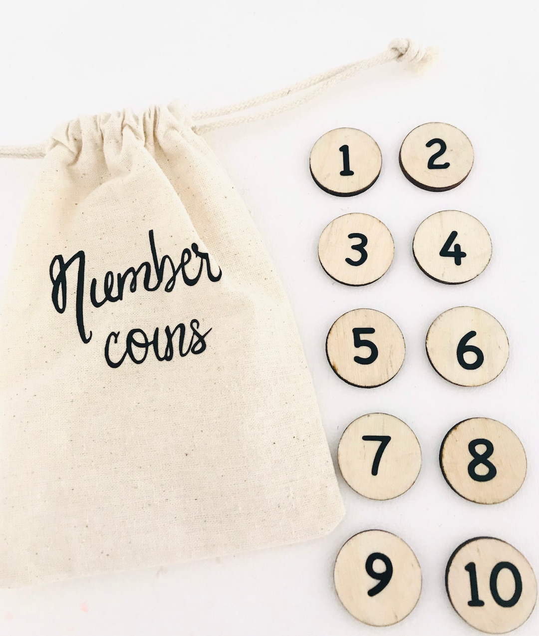 Number Coins Learning Coins Numbers 1-10 Numeracy Play Set up Education ...