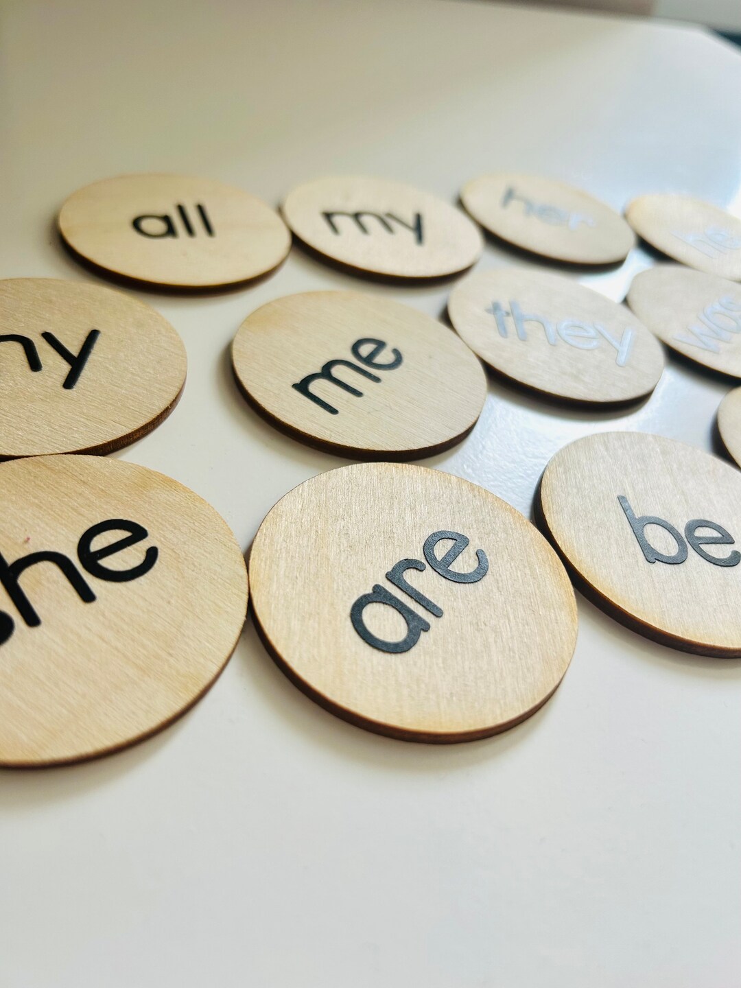 Common Exception Words Wooden Blocks Jenga Phonics Home Learning ...