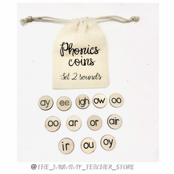 Phonics Coins Read Write Inc Set 2 Sounds. Montessori - Etsy