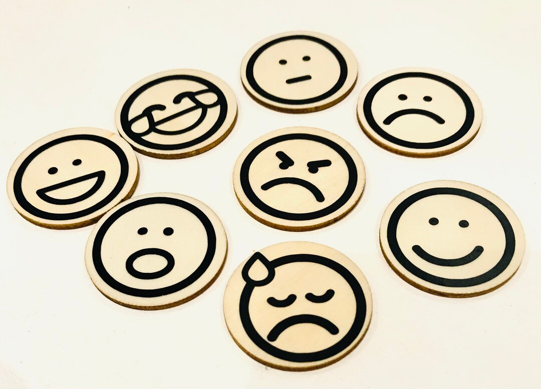Emotion Learning Coins Mental Health Mindfulness Emotional - Etsy