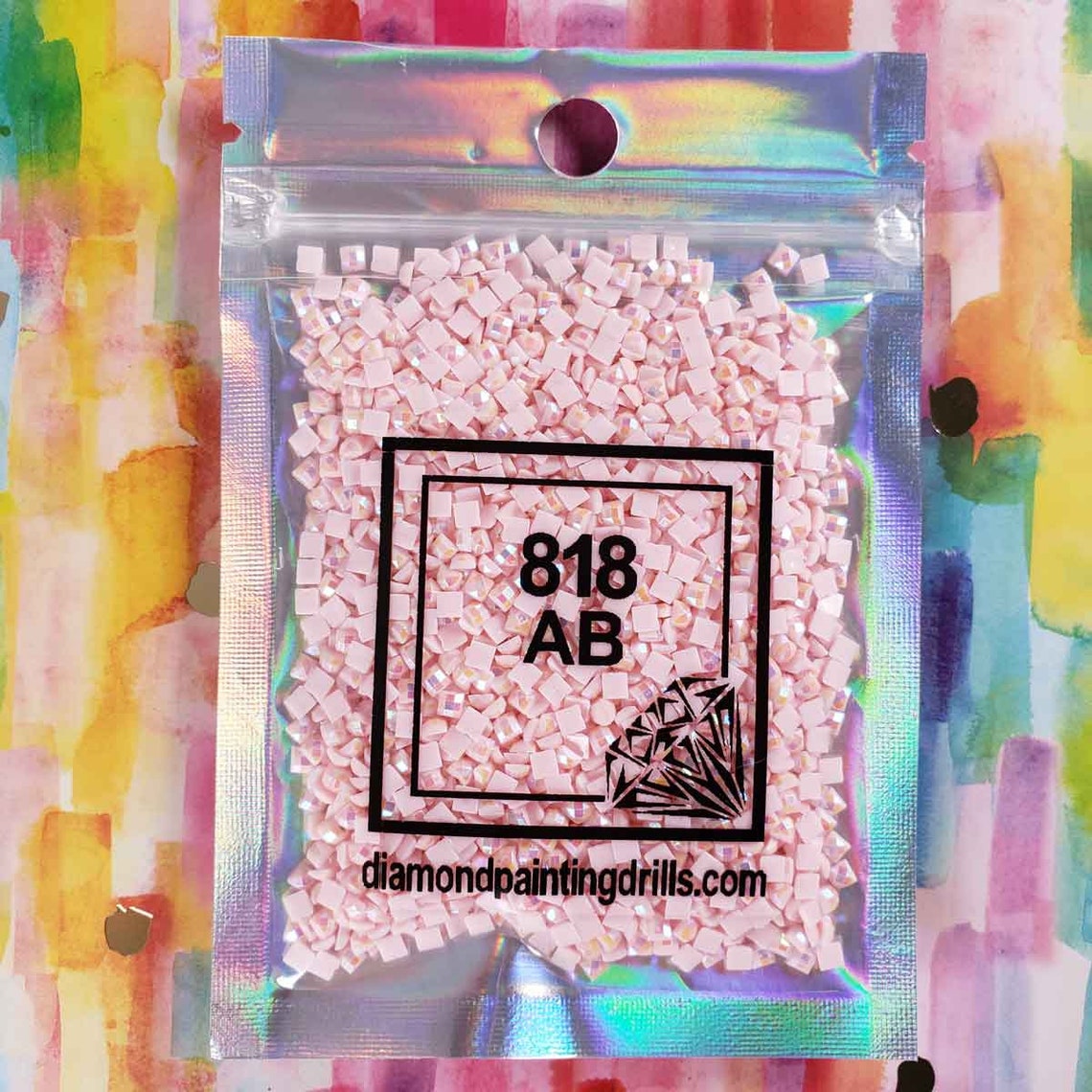 AB 818 SQUARE Diamond Painting Drills Aurora Borealis 5D Beads DMC 818 ...