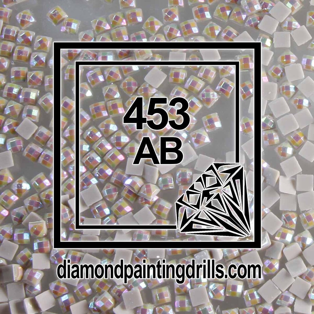 AB 453 SQUARE Diamond Painting Drills Aurora Borealis 5D Beads DMC 453 ...