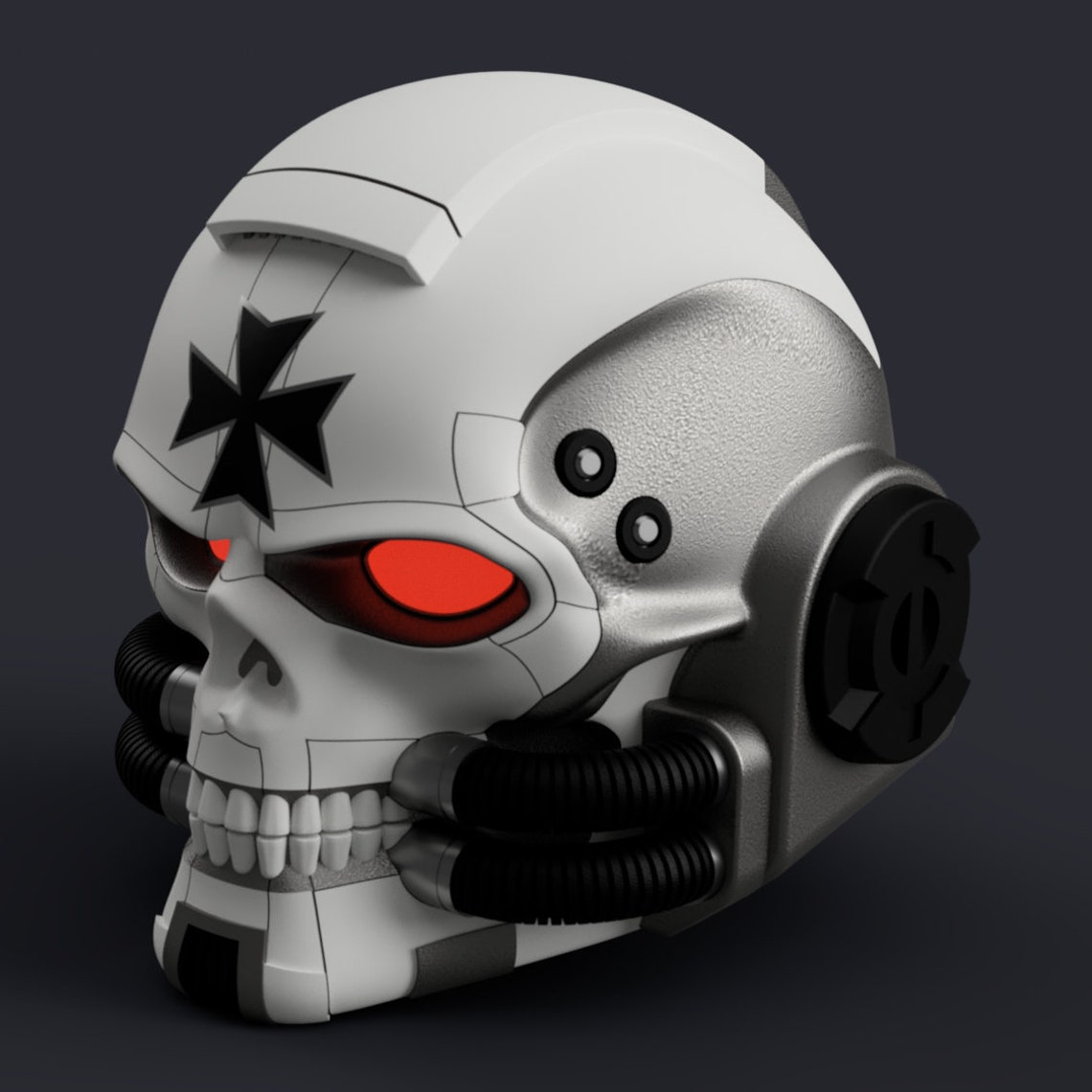 Wearable Warhammer 40K Space Marine Chaplain Helmet digital - Etsy New ...