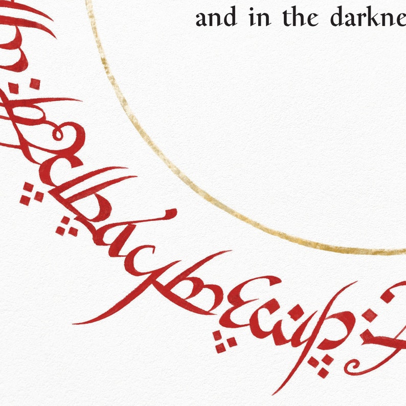 One Ring to Rule Them All Illustration J.R.R. Tolkien - Etsy