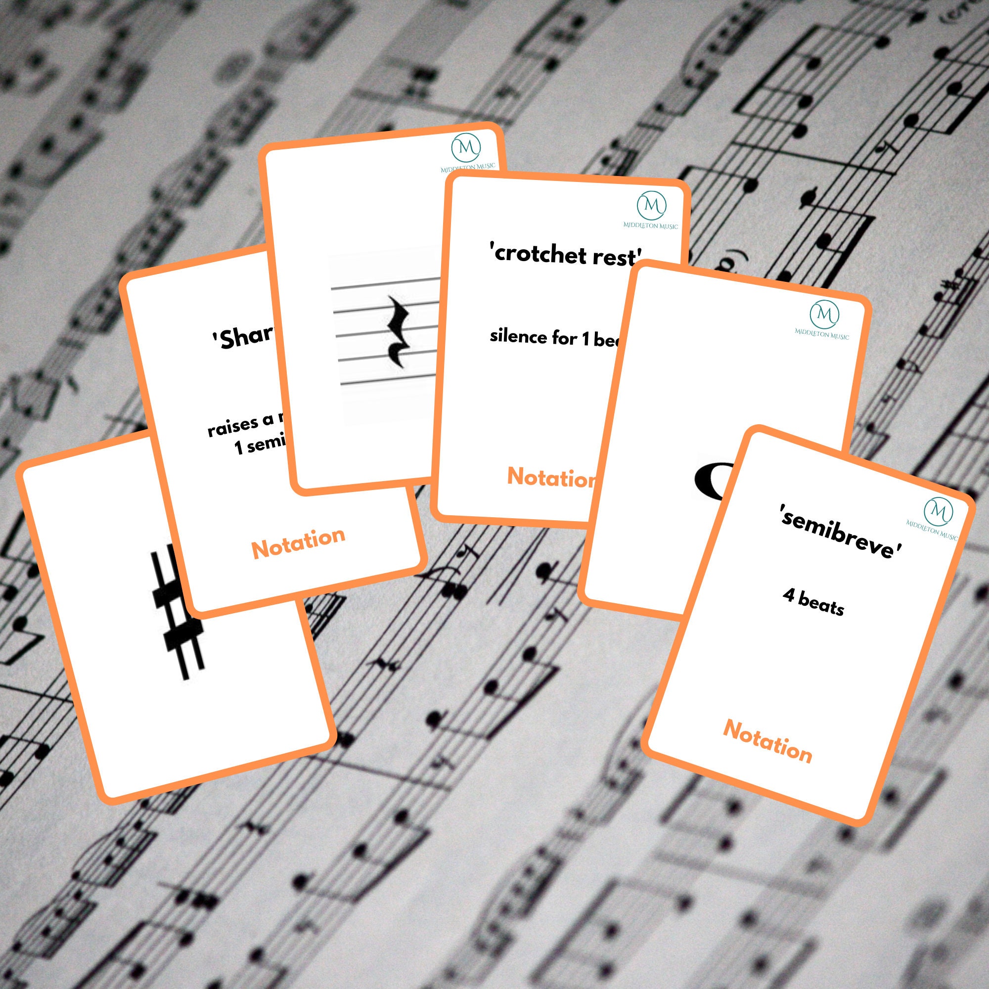 Clarinet Musical Note Flash Cards