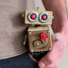 Student Cute Gift Handmade Wooden Robot , Sculpture, Quirky Decor ...