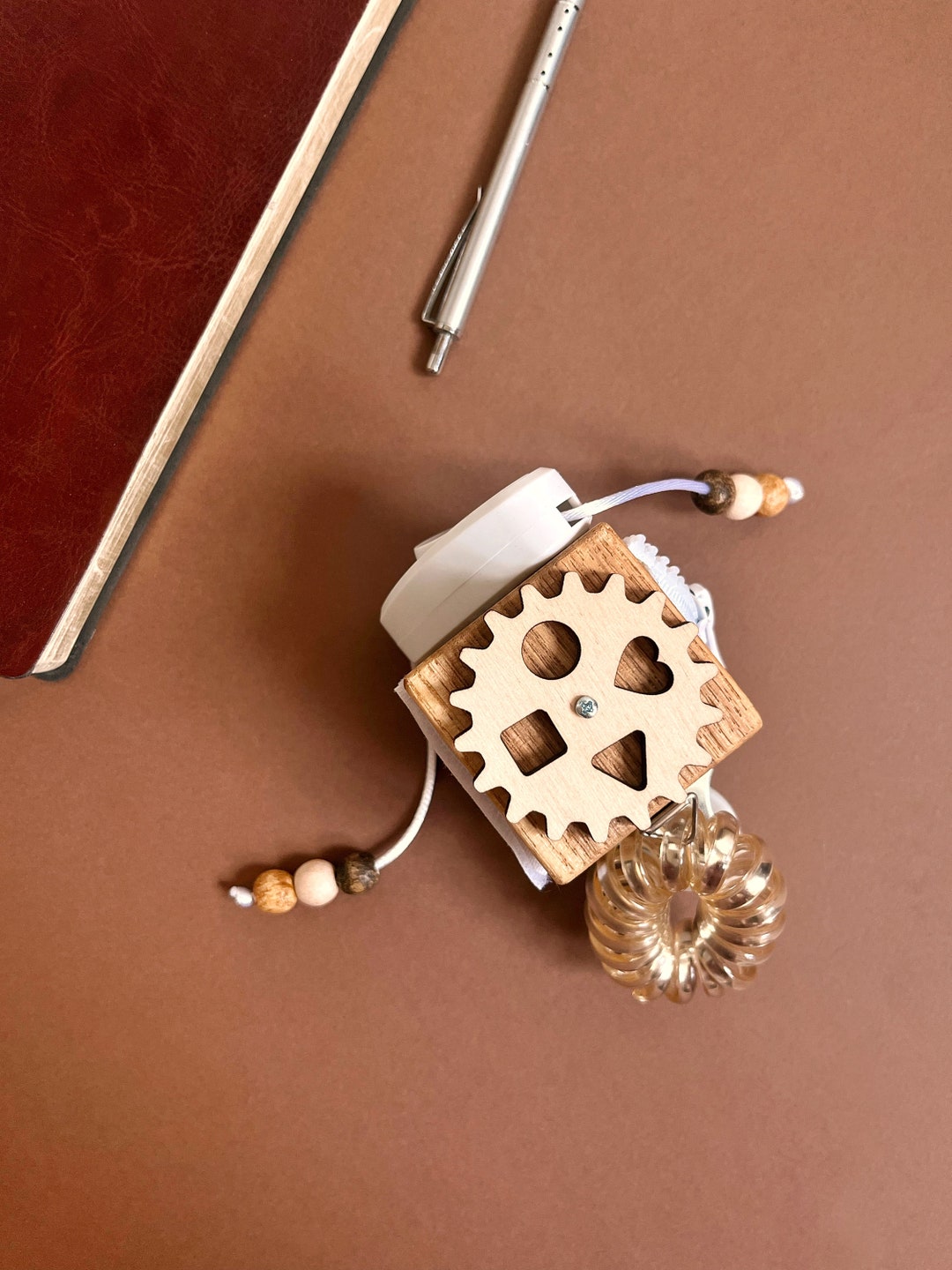 Oak Wood Fidget Cube: Dementia Sensory Toy, Alzheimer's Activities - Etsy