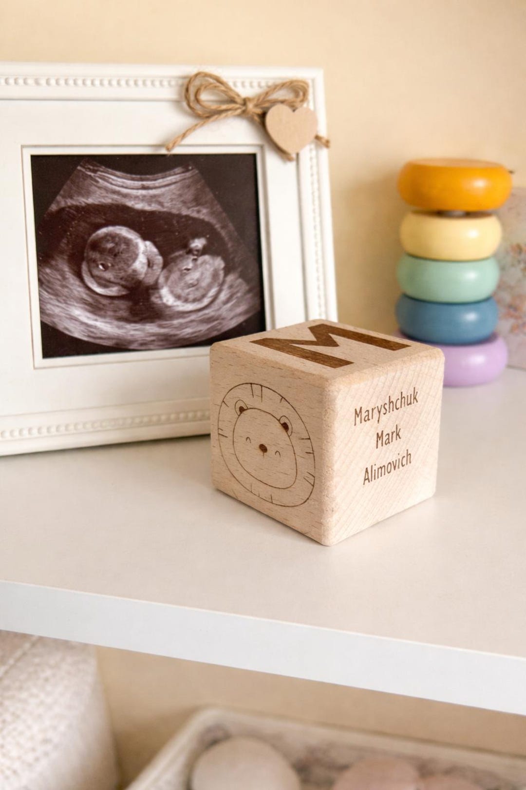 Personalized Engraved Beech Wood Baby Block: Custom Newborn Keepsake - Etsy