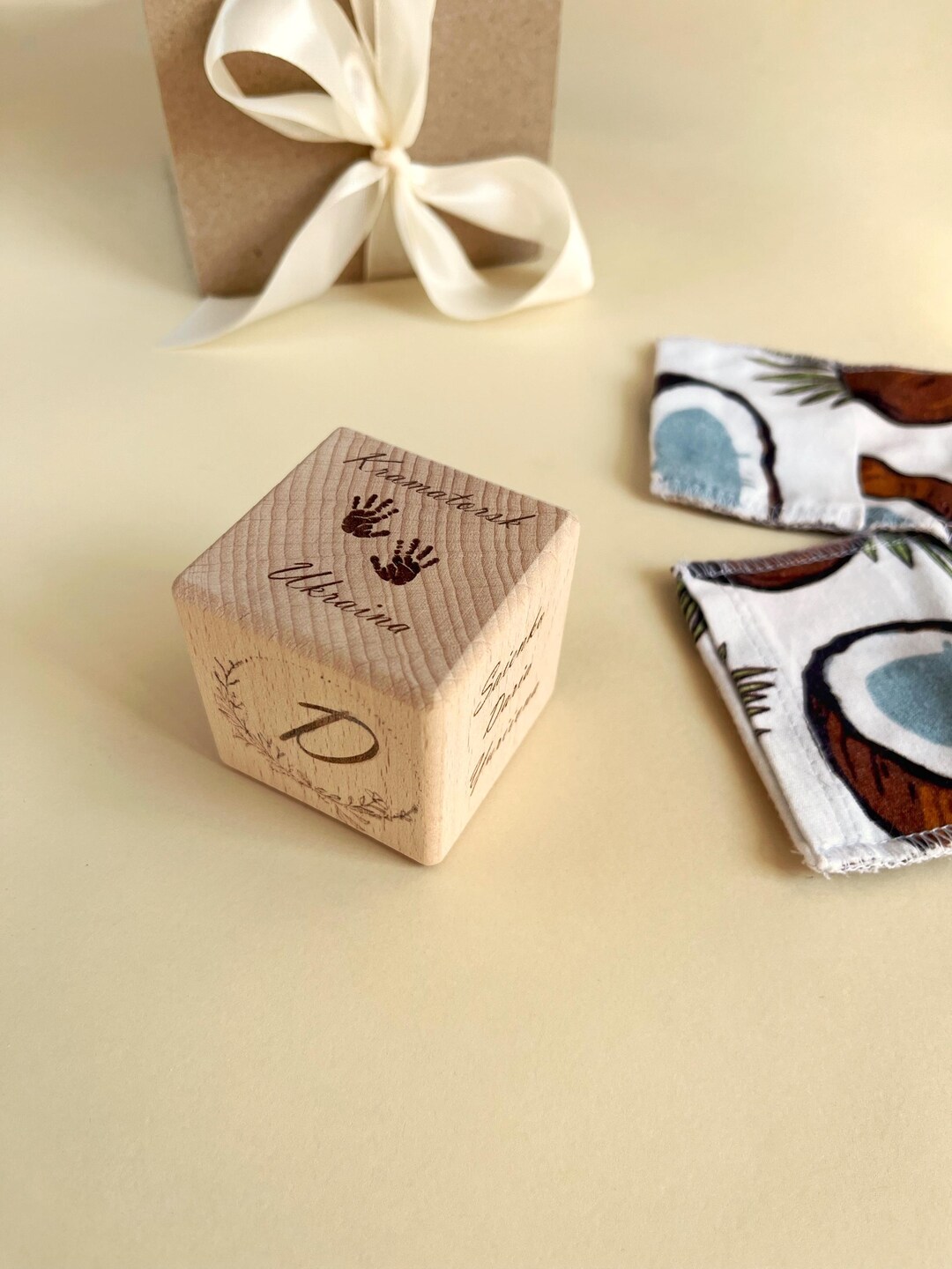 Personalized Baby Block - Custom Engraved Newborn Gift - Etsy