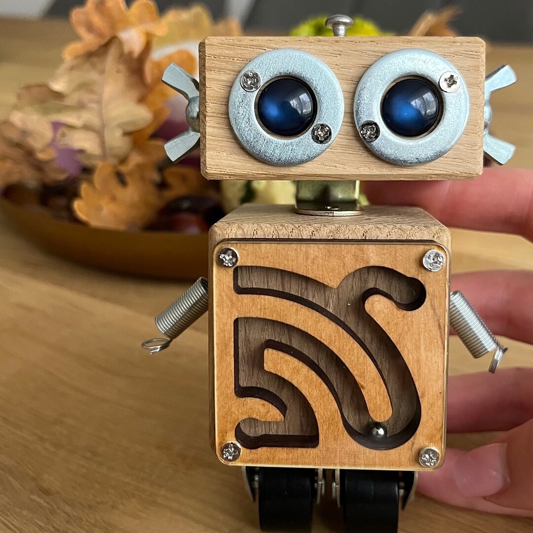 Student Cute Gift Handmade Wooden Robot , Sculpture, Quirky Decor, Unique Gift, Nerdy - Etsy