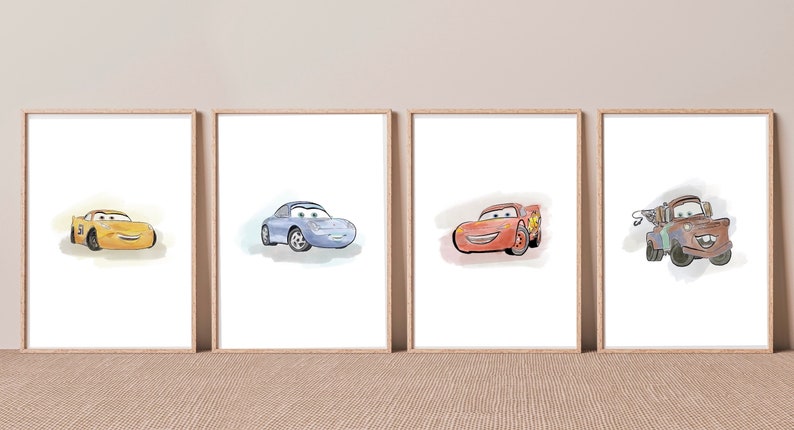 Lightning Mcqueen Digital Download Printable Kids Room Poster Disney ...