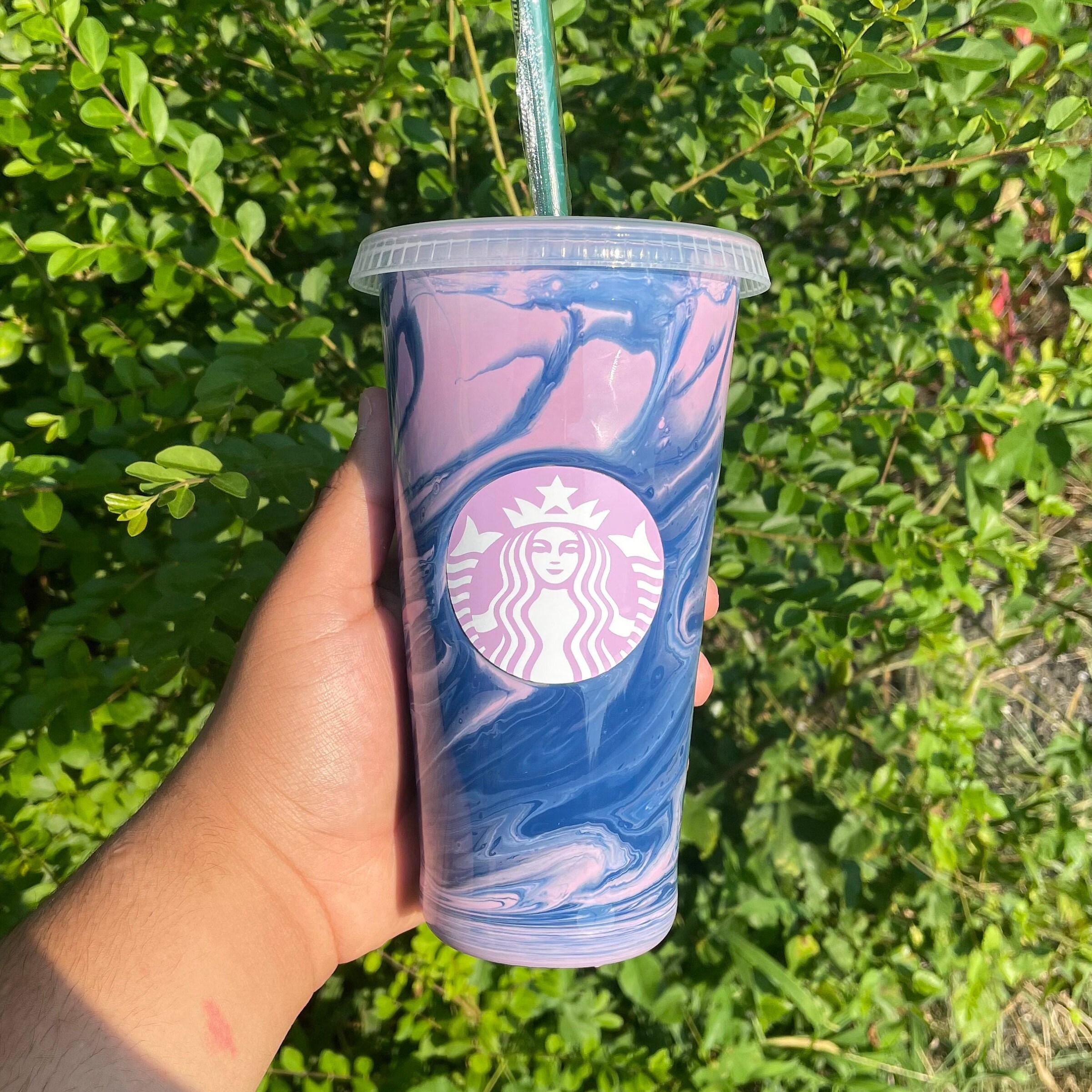 Marble Starbucks Cup - Etsy