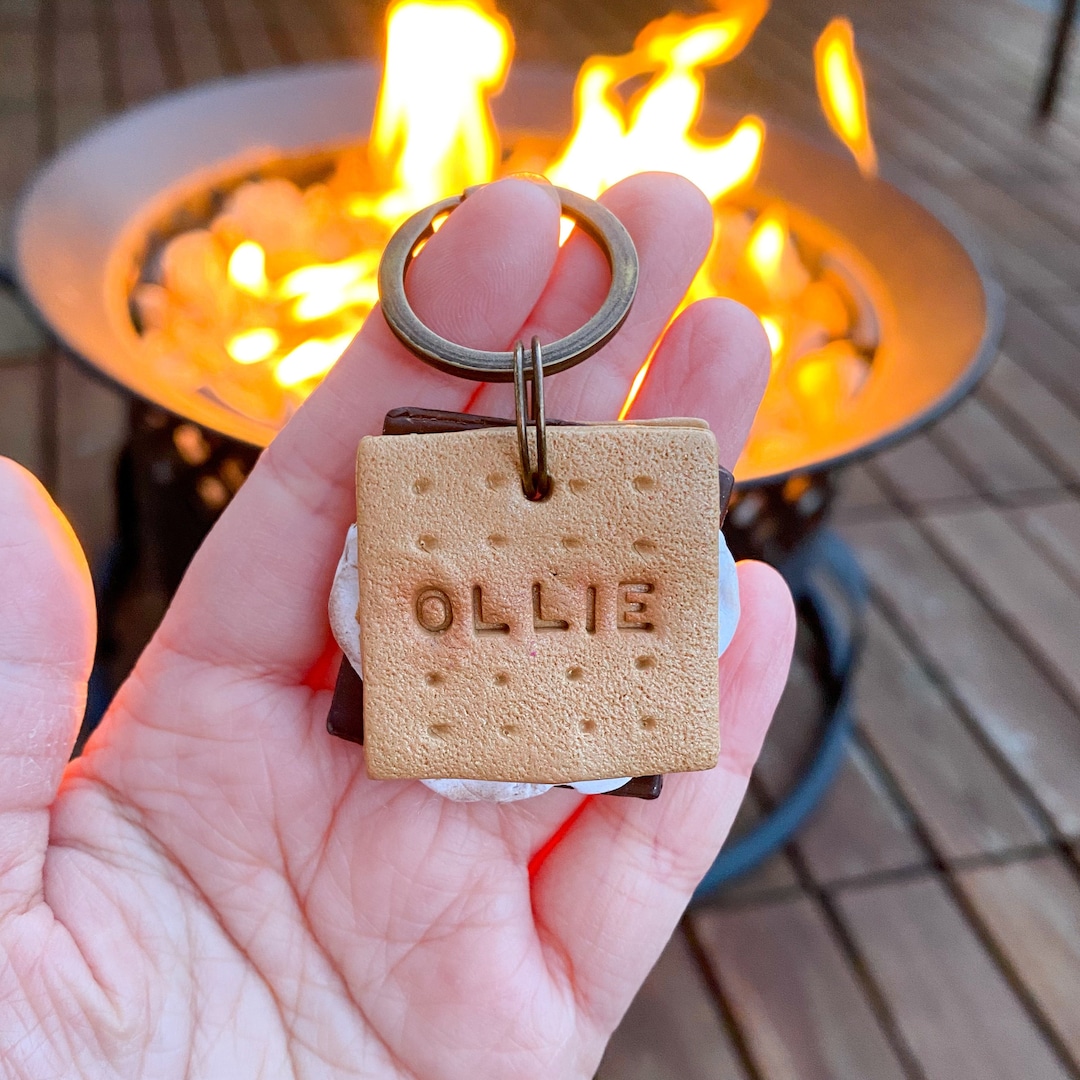 S'more Pet Tag | Polymer Clay Pet Tags Name Tags Pet Tags for Small ...