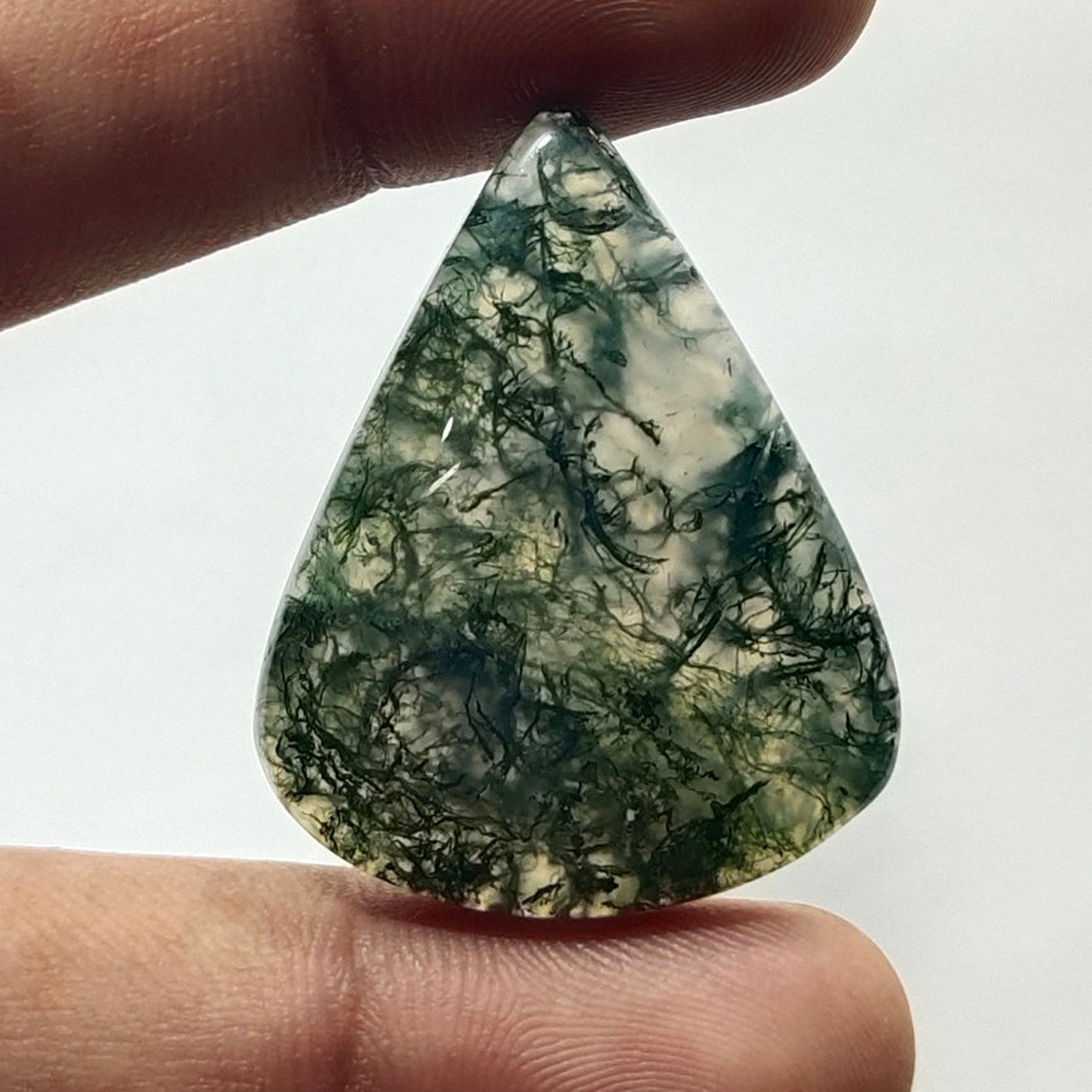 Dendritic Moss Agate Cabochons Top Quality Dendritic Moss | Etsy