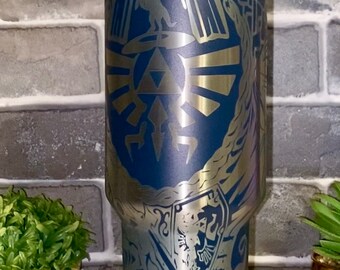 Gamer Laser Engraved Full Wrap Design 40 Oz Tumbler, the Legend of ...