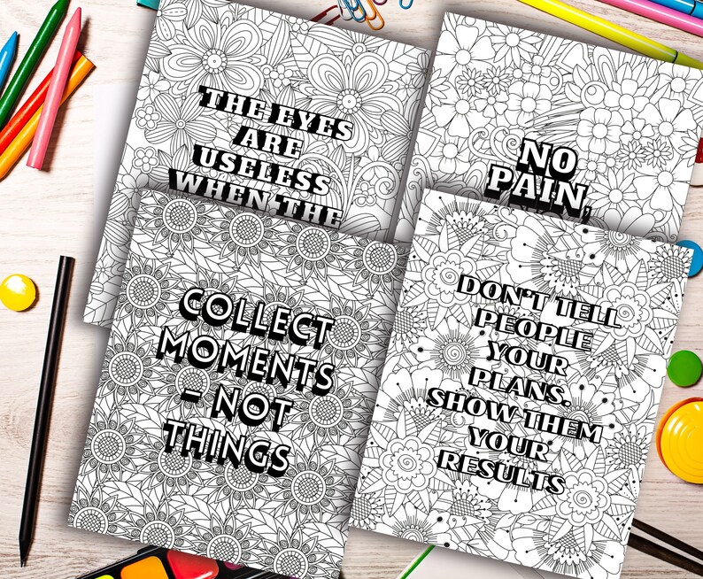 Printable Coloring Pages to Reduce Stress and Anxiety 30 - Etsy