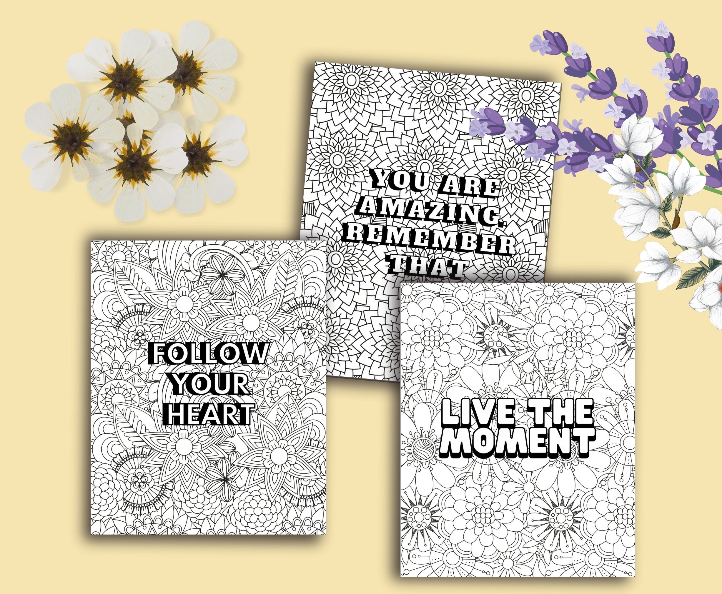 Printable Coloring Pages to Reduce Stress and Anxiety 30 - Etsy