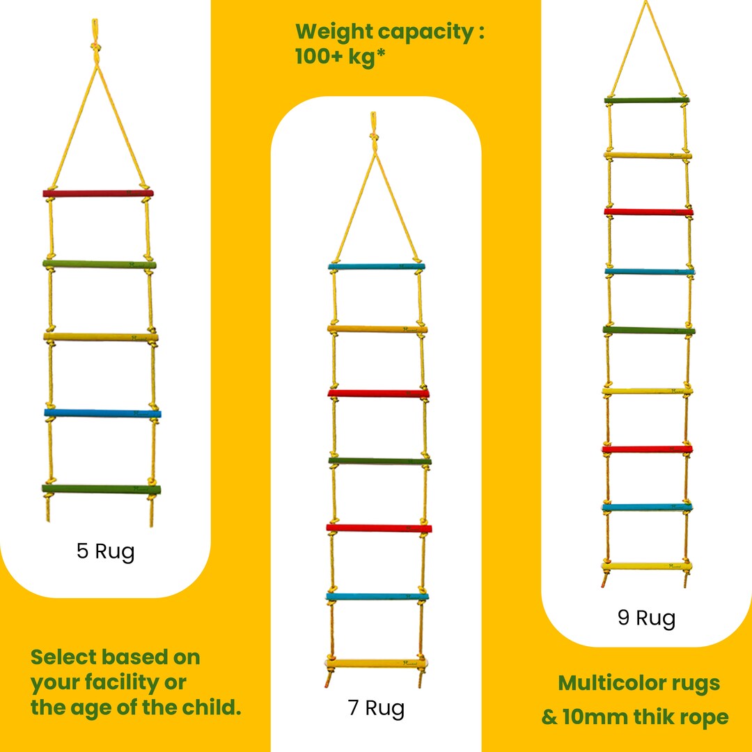 Mumtree Wooden Ladder - Double String for Kids as Well as for Adults to ...