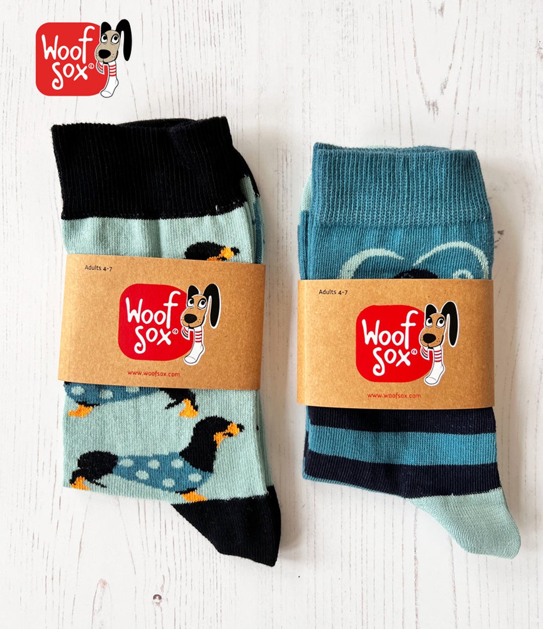 Dachshund Twin Pack Socks for Dachsund Rescue - Etsy