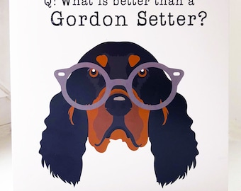Personalised Red Setter Birthday Card Gordon Setter Christmas - Etsy UK
