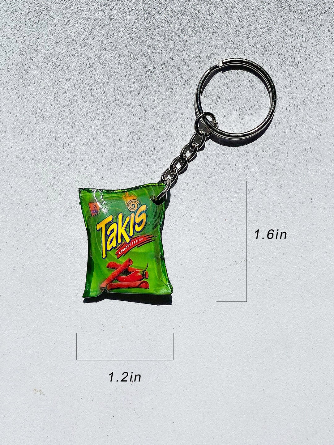 Resin Art Keychain Red Takis Bag - Etsy