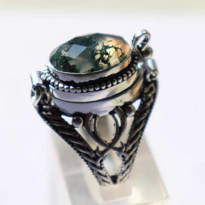 Vintage Agate Eye Ring - Etsy