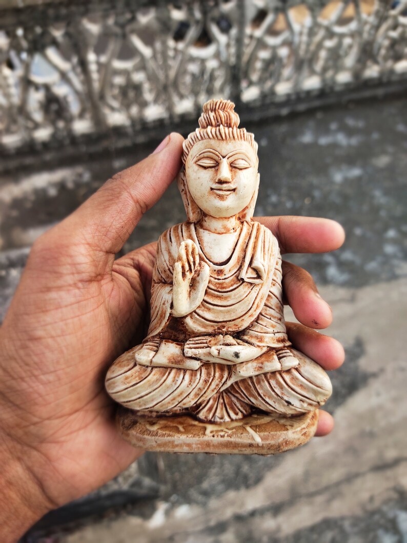 Vintage Meditating Buddha Statue, Ceramic Buddha Statue, Antique Buddha ...