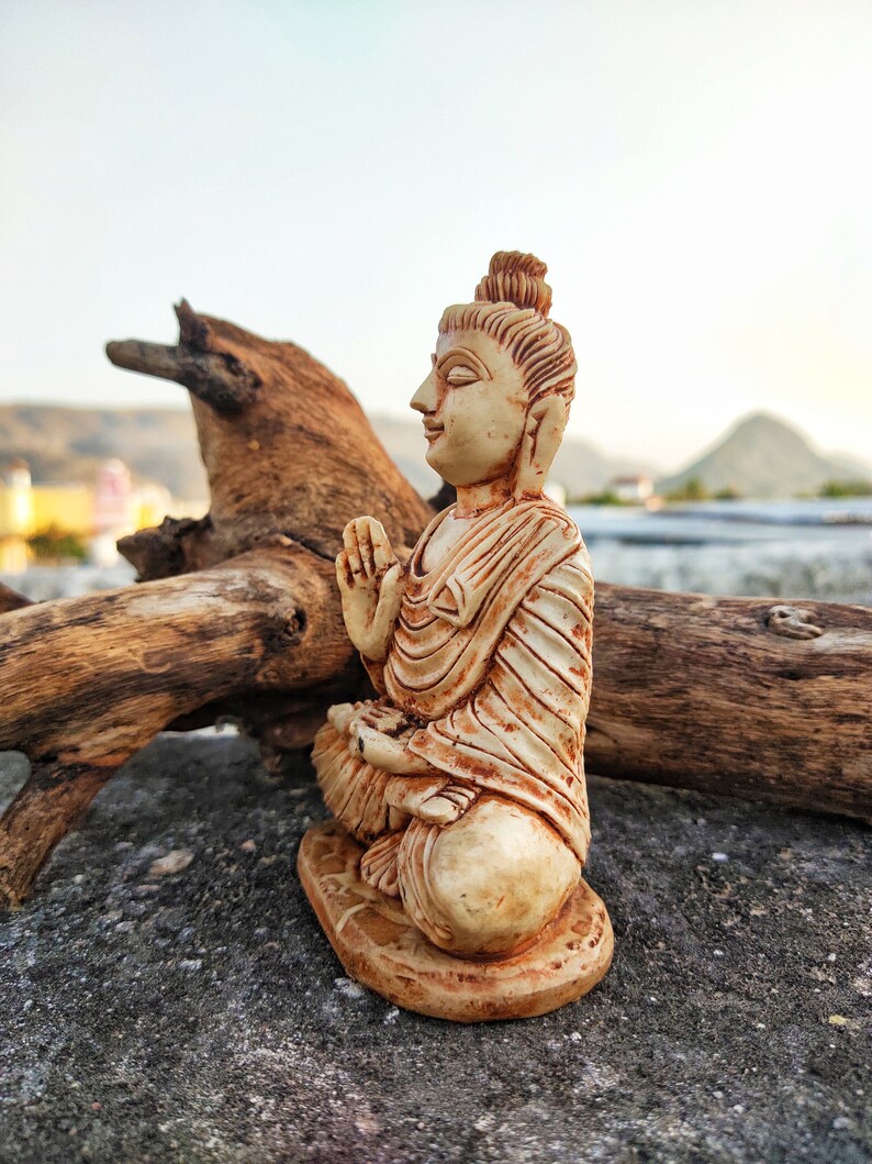Vintage Meditating Buddha Statue, Ceramic Buddha Statue, Antique Buddha ...