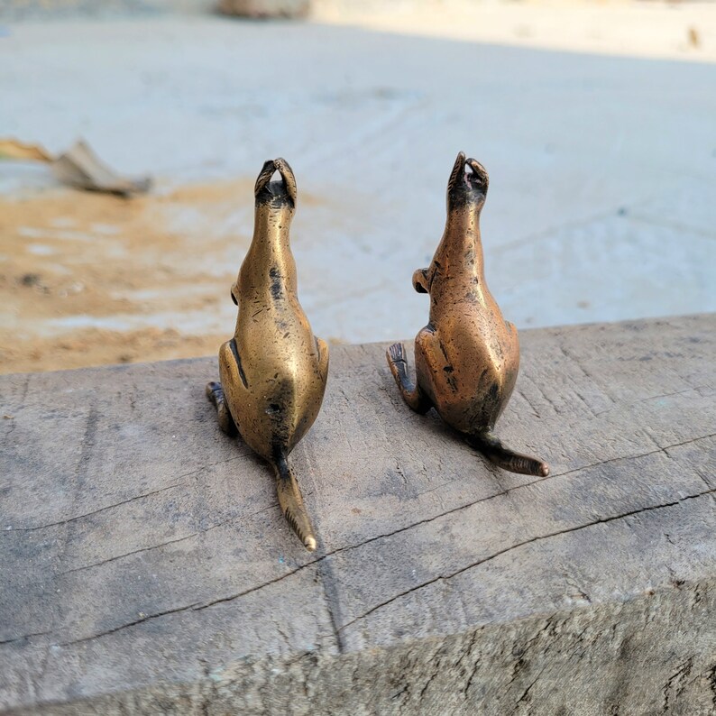 Miniature Kangaroo Set, Vintage Kangaroo, Home Decor, Antique Sculpture ...