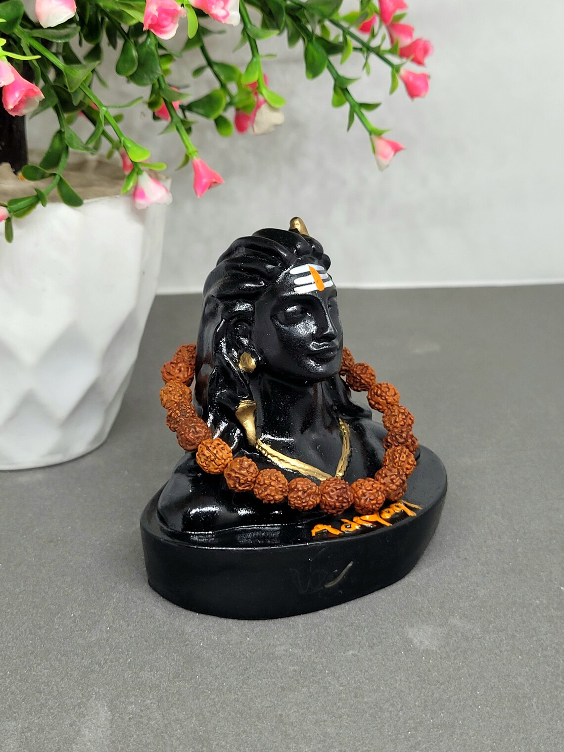Adiyogi Shiva Idol Meditating Statue for Home Gift, Hindu Indian God ...