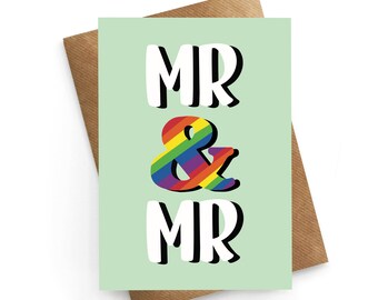 Funny Gay Wedding Card, You Tied the Knot, Willy Card, Mr and Mr Card ...