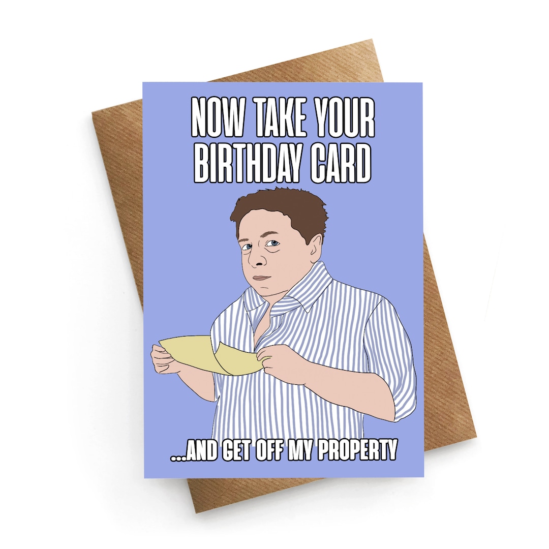 Funny Birthday Card, Come Dine With Me Card, Meme Birthday Card, Best ...