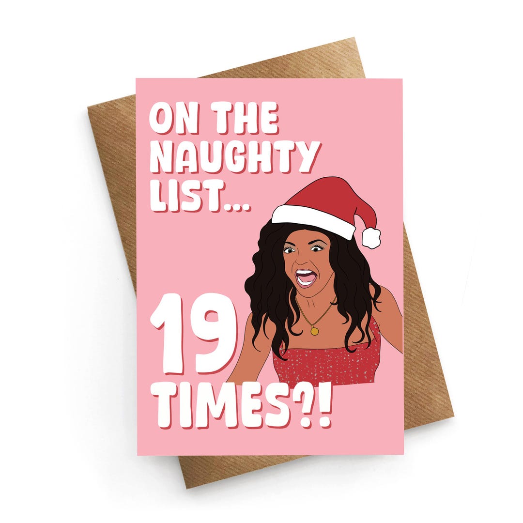 Real Housewives New Jersey Christmas Card, Funny Christmas Card, Friend ...