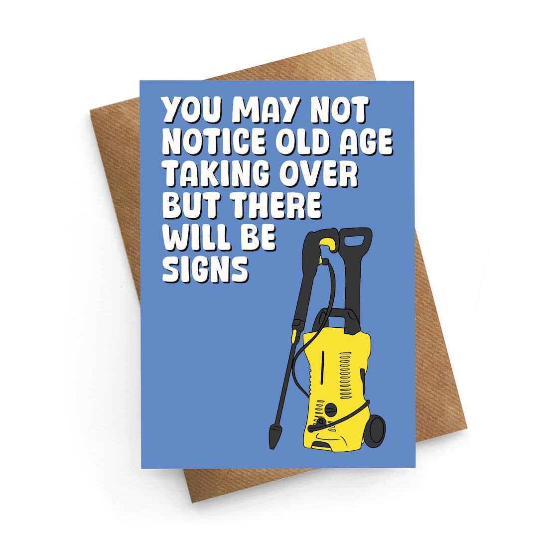 Funny Birthday Card for Him, Husband Birthday Card, Pressure Washer ...
