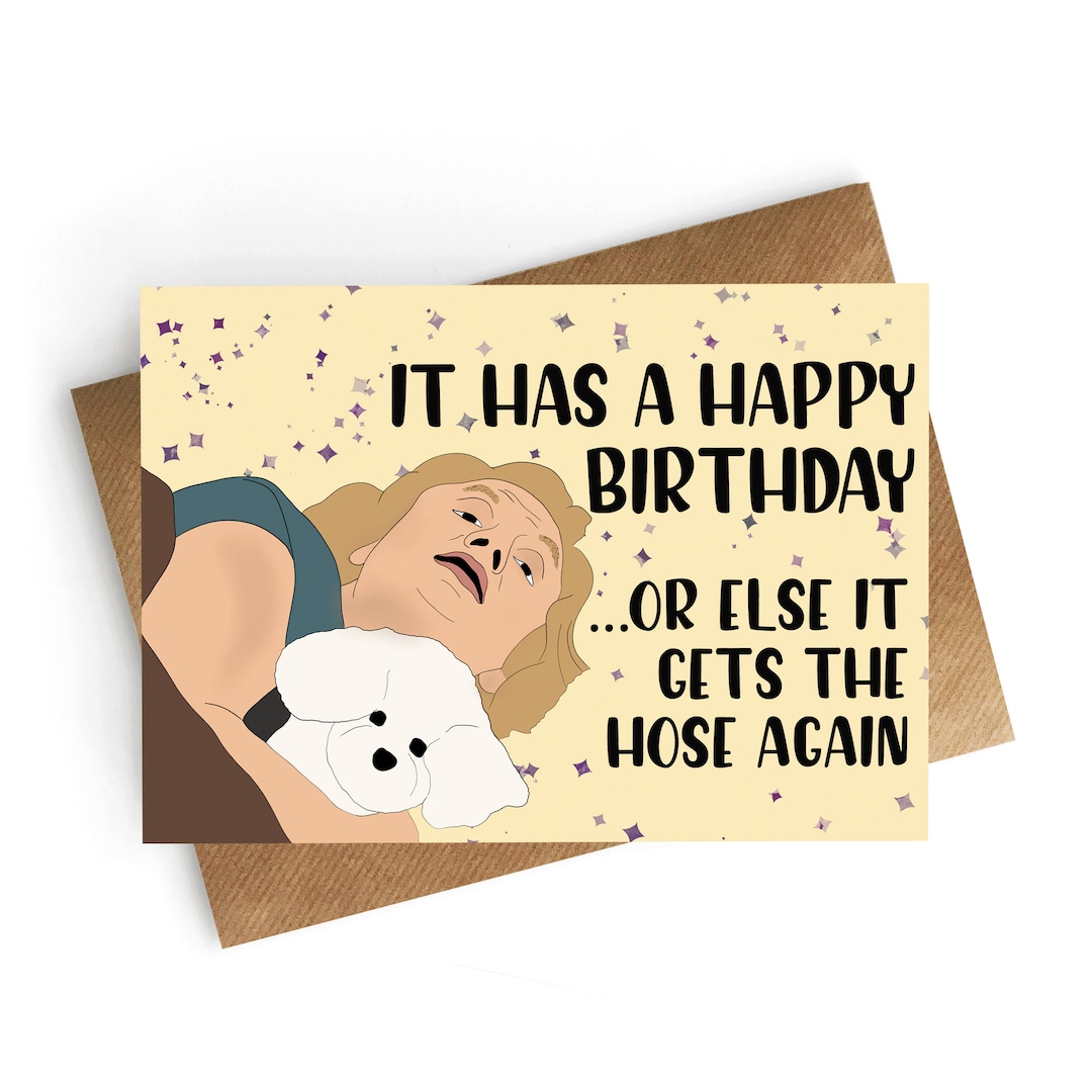 Funny Birthday Card, Horror Card, It Has A Happy Birthday, Movie ...
