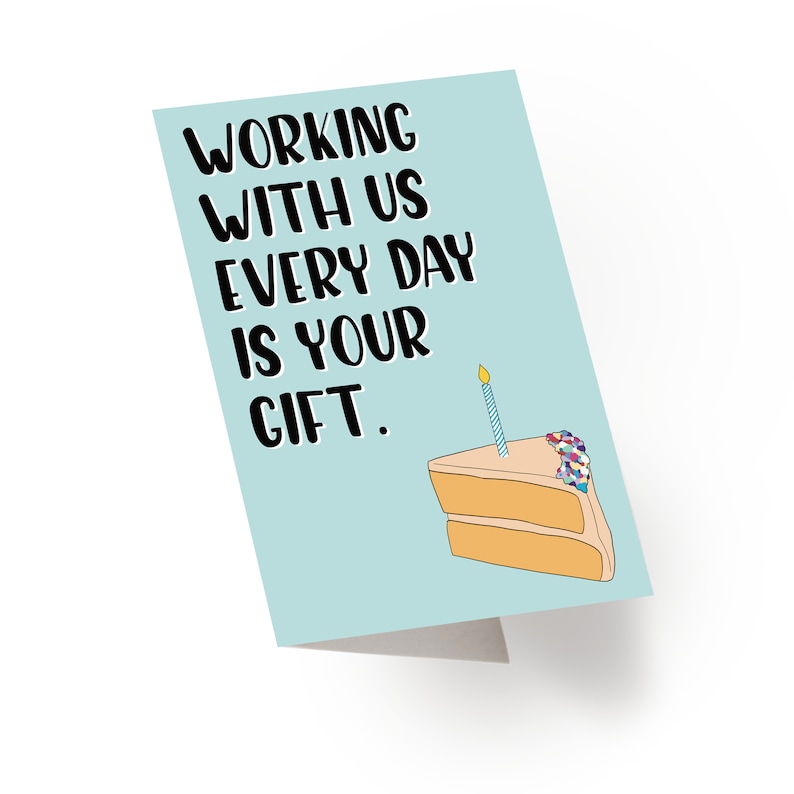 Work Friend Birthday Card Office Birthday Card Colleague - Etsy