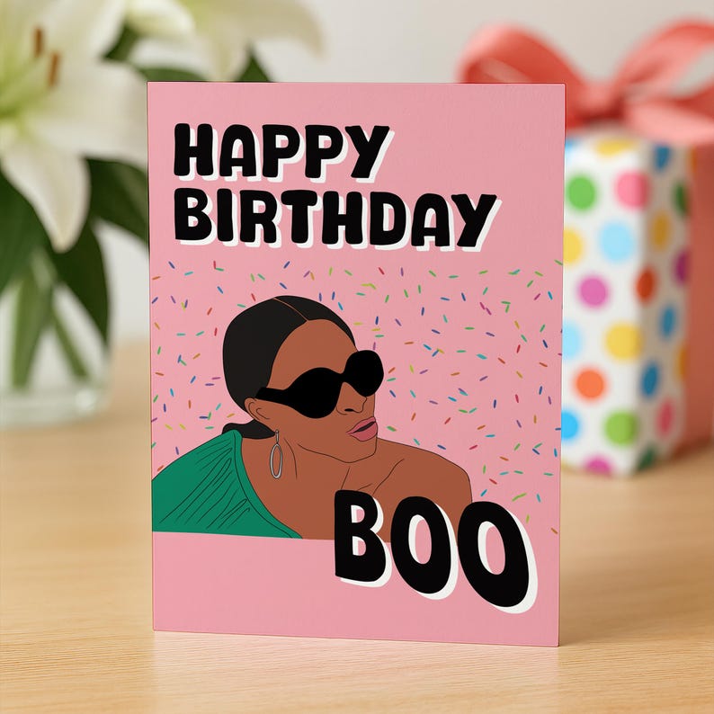 Real Housewives Birthday Card, Who Gon Check Me Boo, RHOA Birthday Card ...