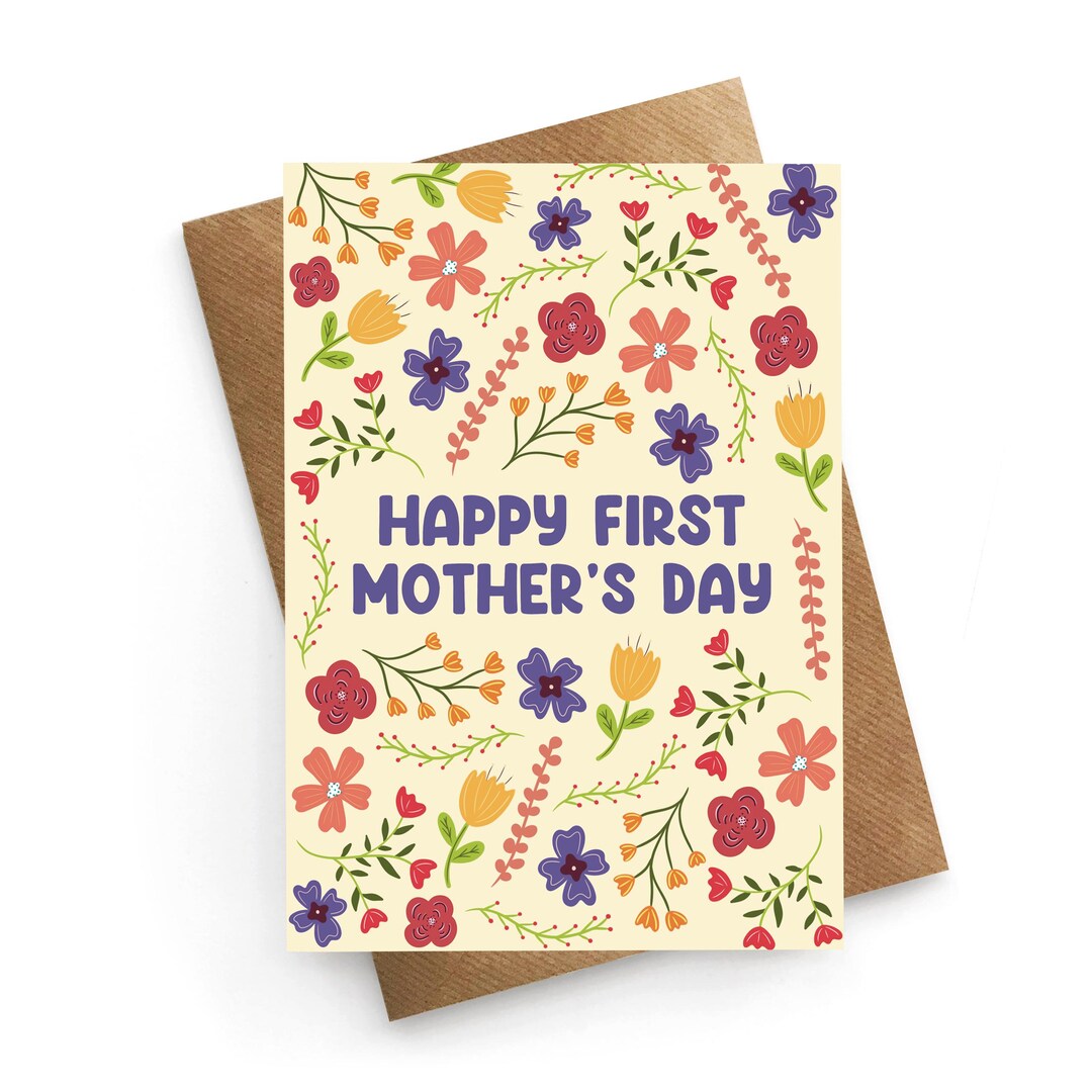 First Mother's Day Card, Mothers Day Card, New Mum Card, Mothers Day ...