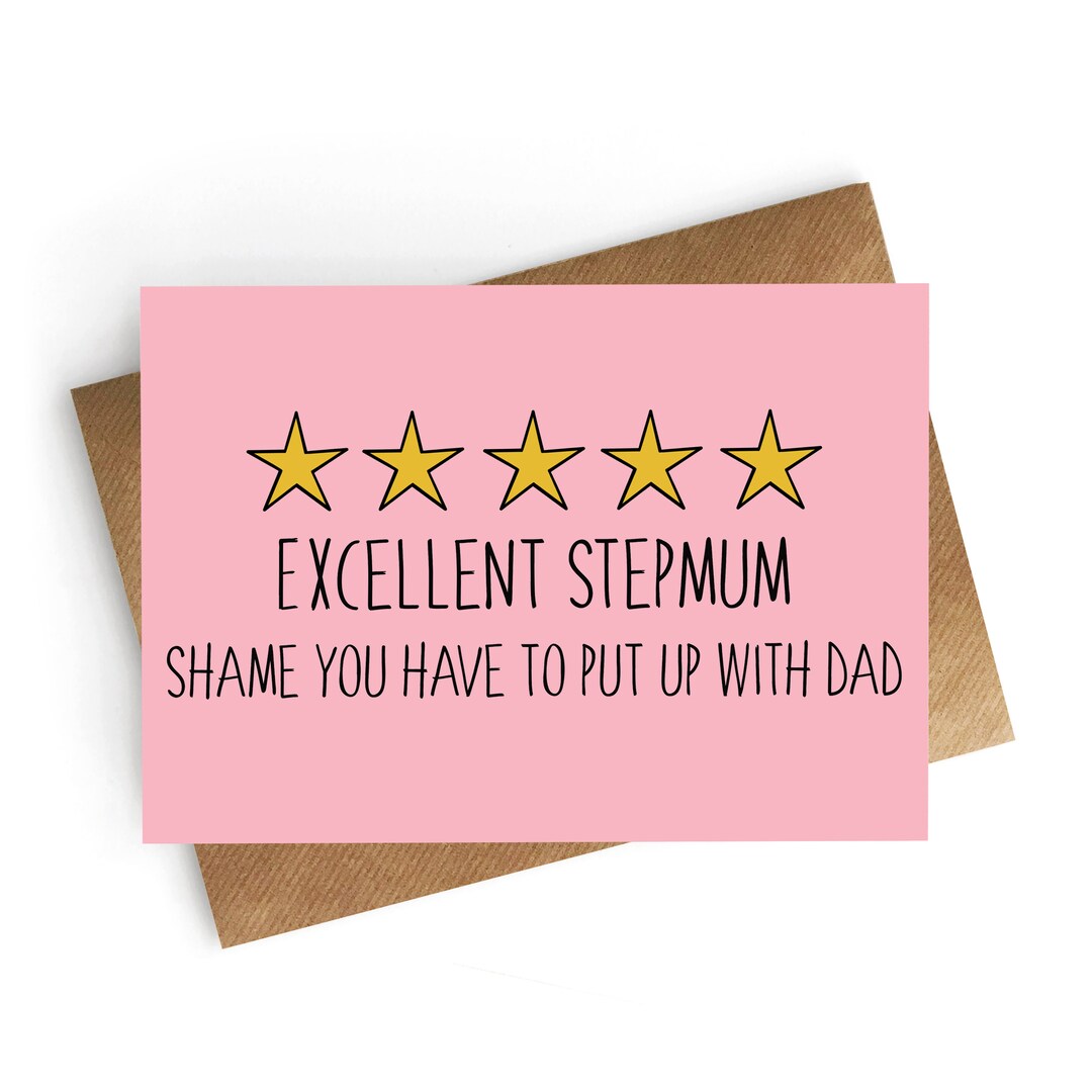 Stepmum Mother's Day Card, Stepmum Gift, Mother's Day Card, Wife ...