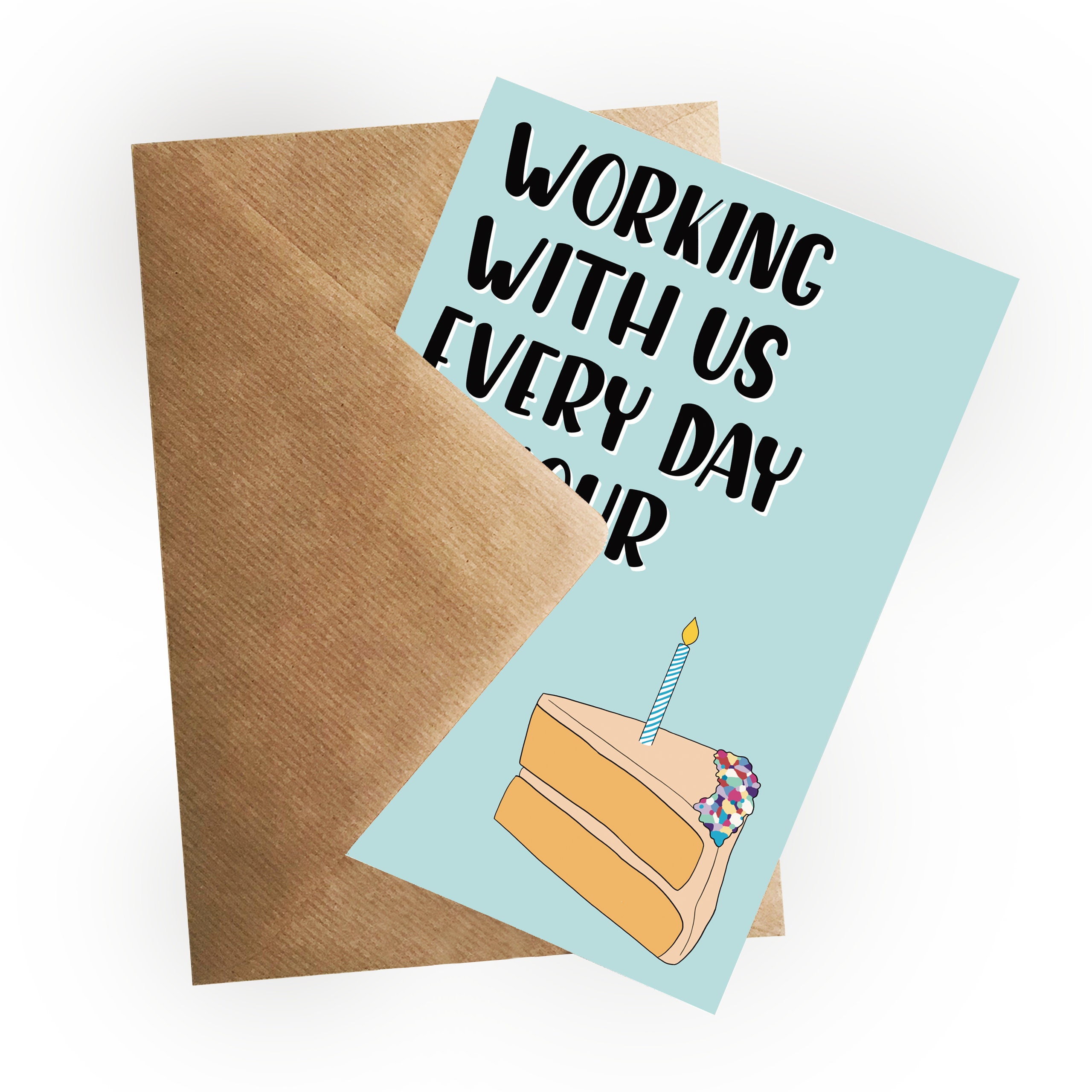 Work Friend Birthday Card Office Birthday Card Colleague - Etsy