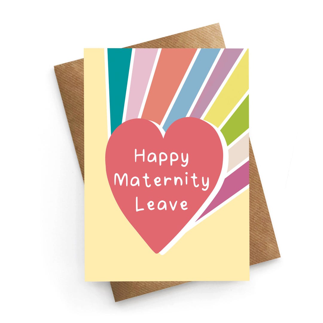 Maternity Leave Card, Leaving Card New Mum, Bye for Now Card, Maternity ...