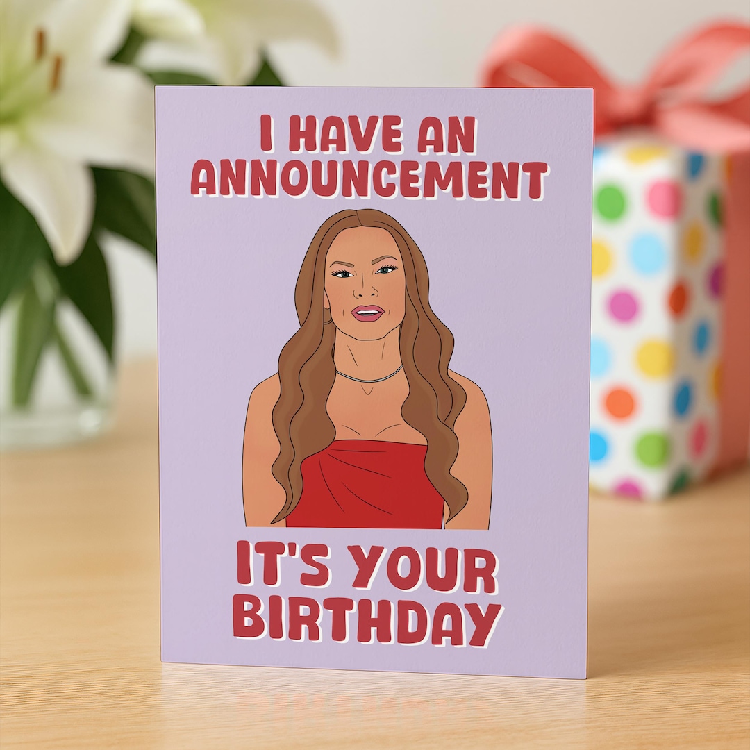 Real Housewives Birthday Card, RHOSLC Card, Britani Funny Birthday Card ...