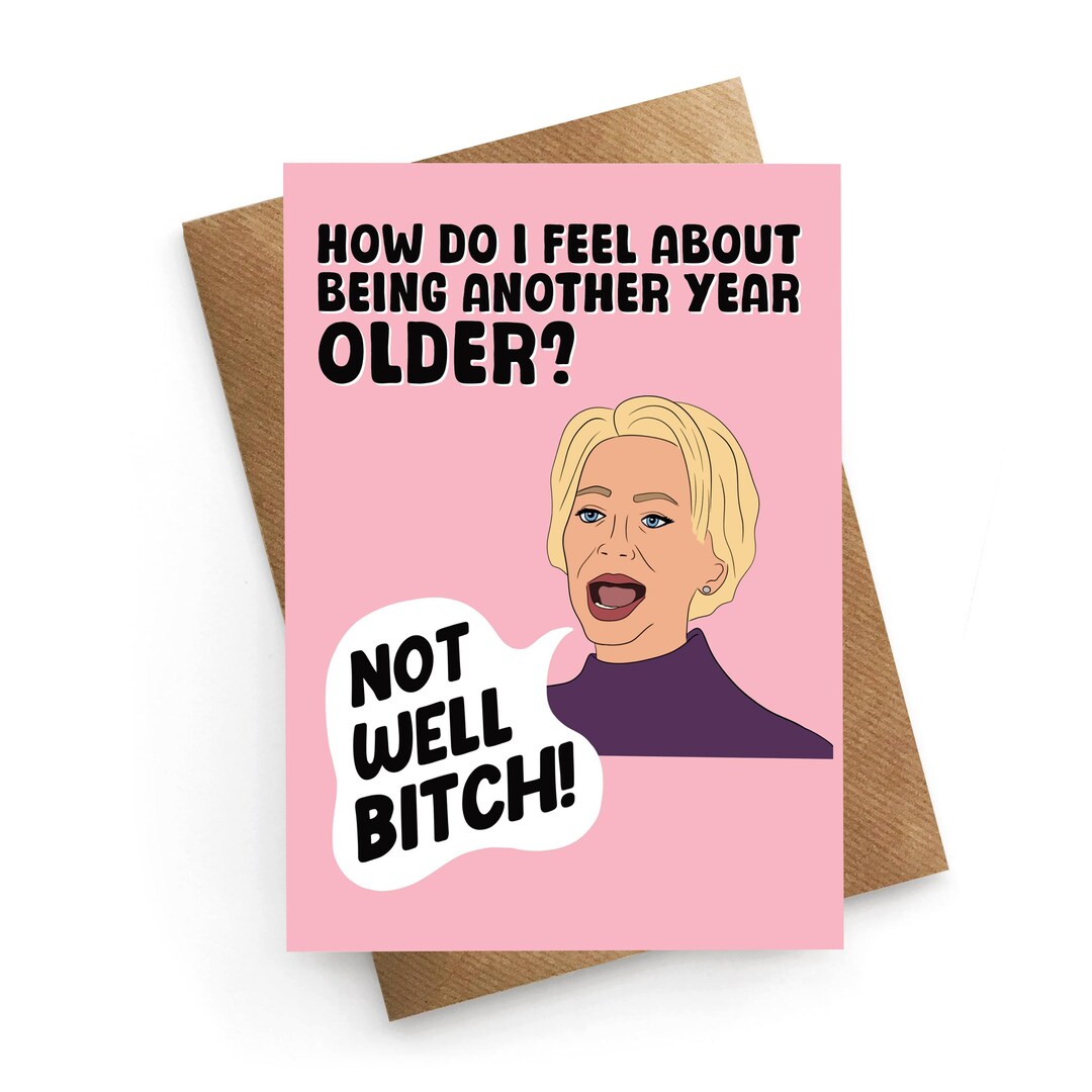 Real Housewives Birthday Card, Funny Birthday Card, RHONY Birthday ...