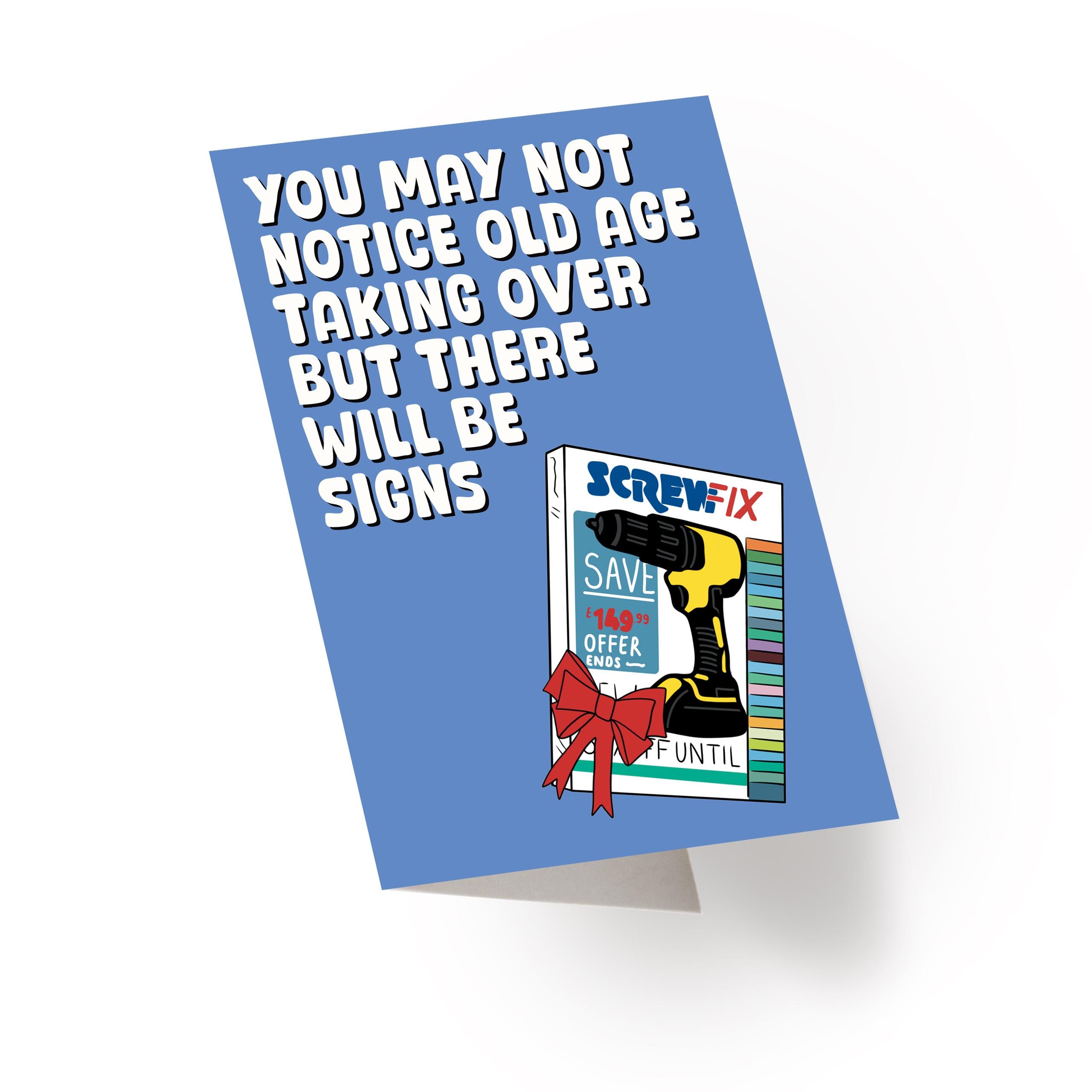 Funny Birthday Card for Him, Husband Birthday Card, Screwfix Birthday ...