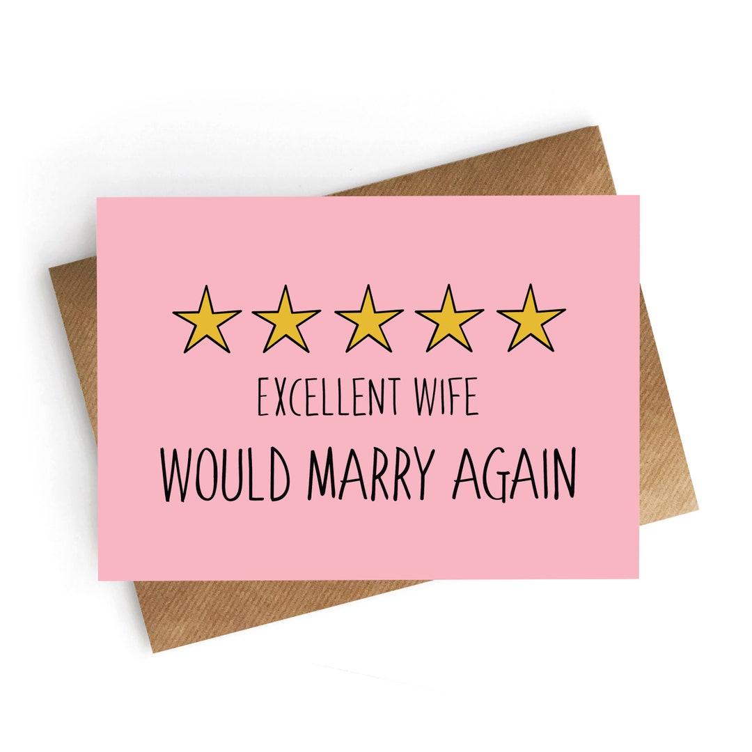 Valentines Card For Wife Anniversary Funny Wedding Anniversary Card Wife Wife Birthday Card