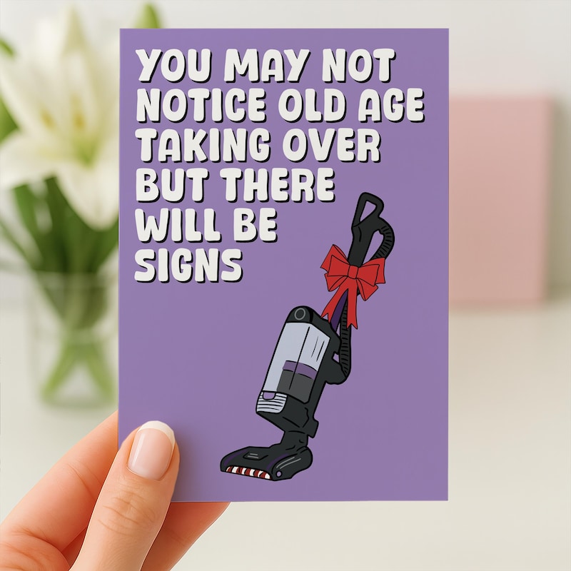 Hoover Birthday Card - Etsy UK