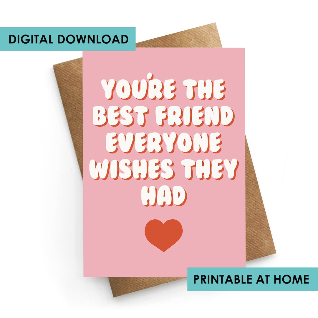 Downloadable Card, Printable Birthday Card, Instant Download Birthday ...